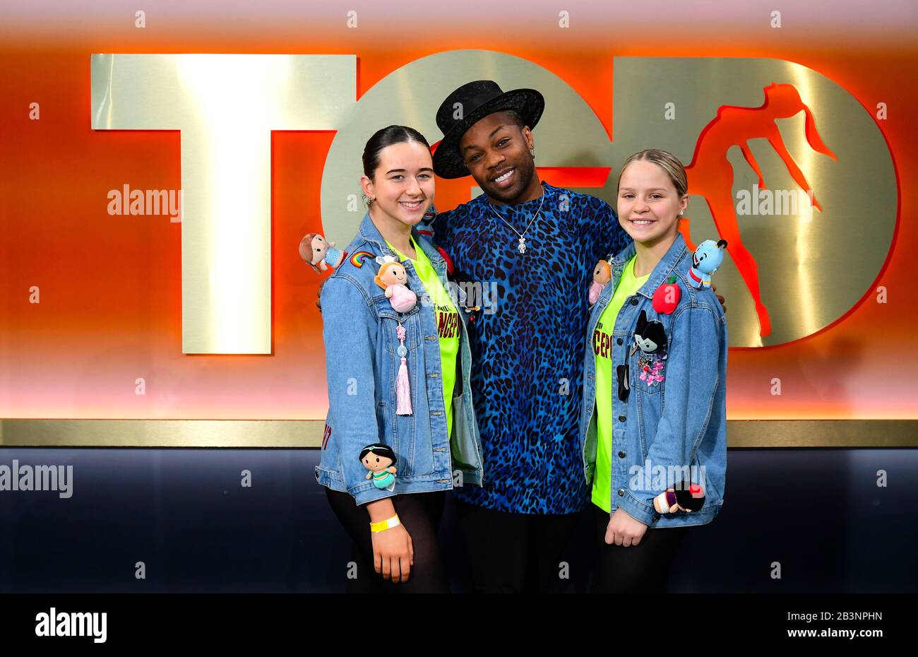 Todrick Hall and two members of Dancepoint attending The Greatest ...