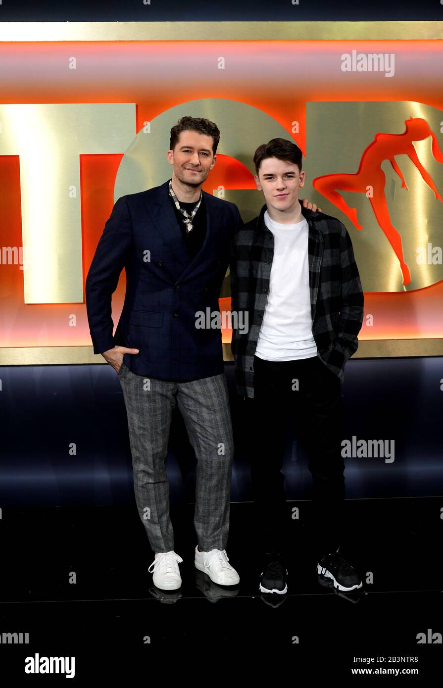 Matthew Morrison and Harrison attending The Greatest Dancer photocall ...