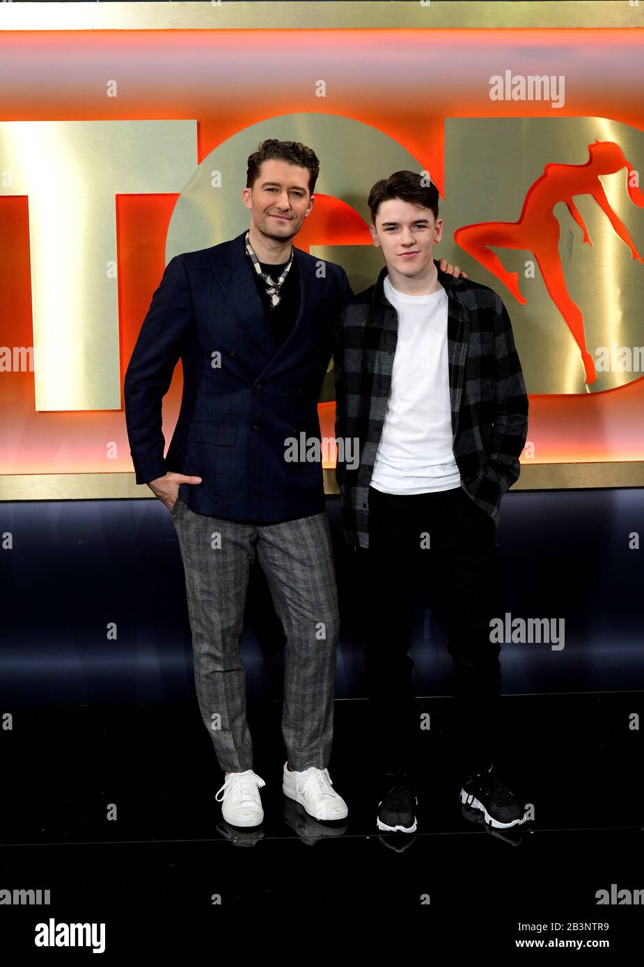 Matthew Morrison and Harrison attending The Greatest Dancer photocall ...