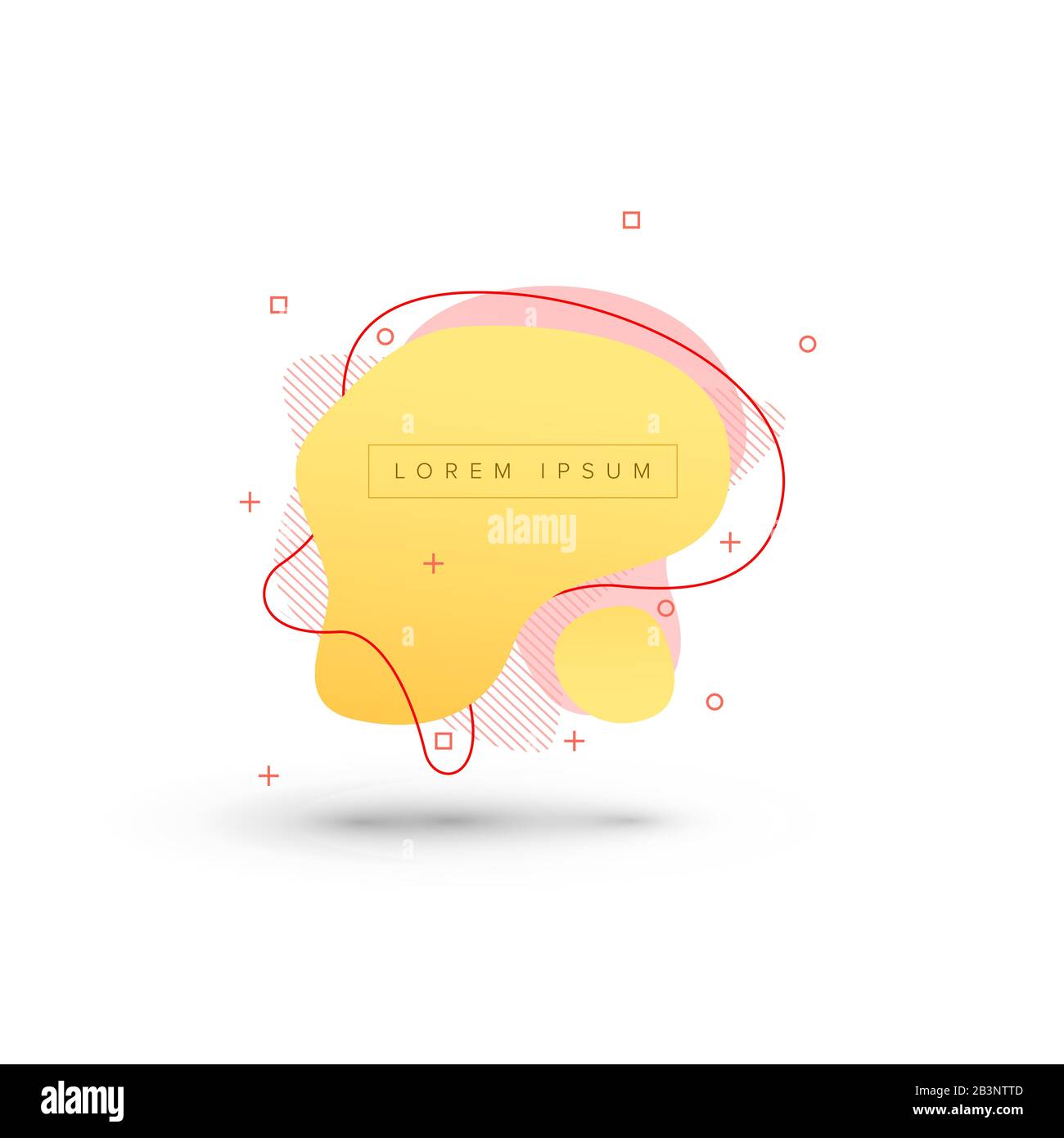 Vector Abstract digital element for flyer brochure cover page - yellow ...