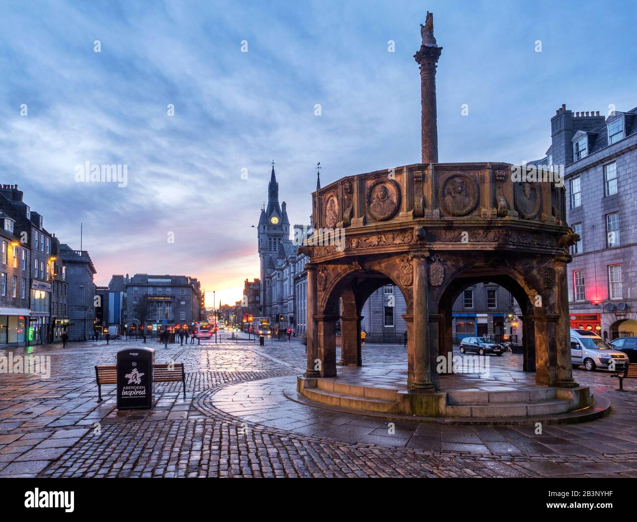 Old aberdeen scotland mercat cross hi-res stock photography and images ...
