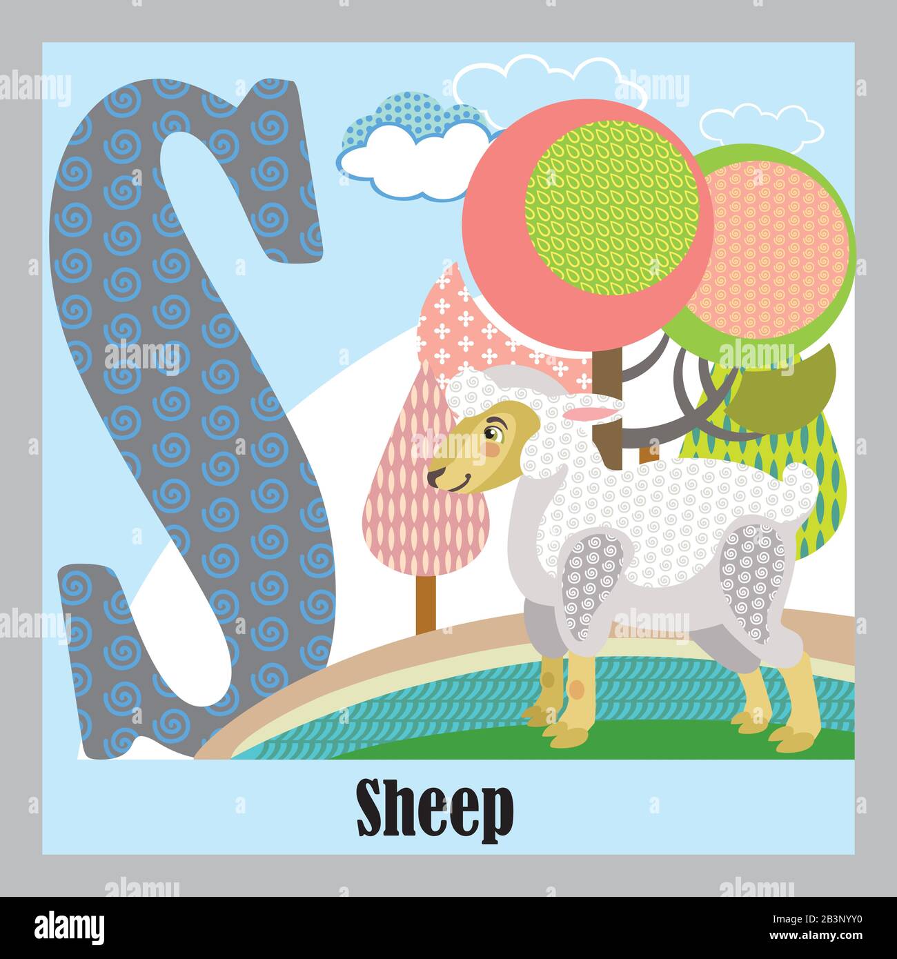English sheep Stock Vector Images - Alamy