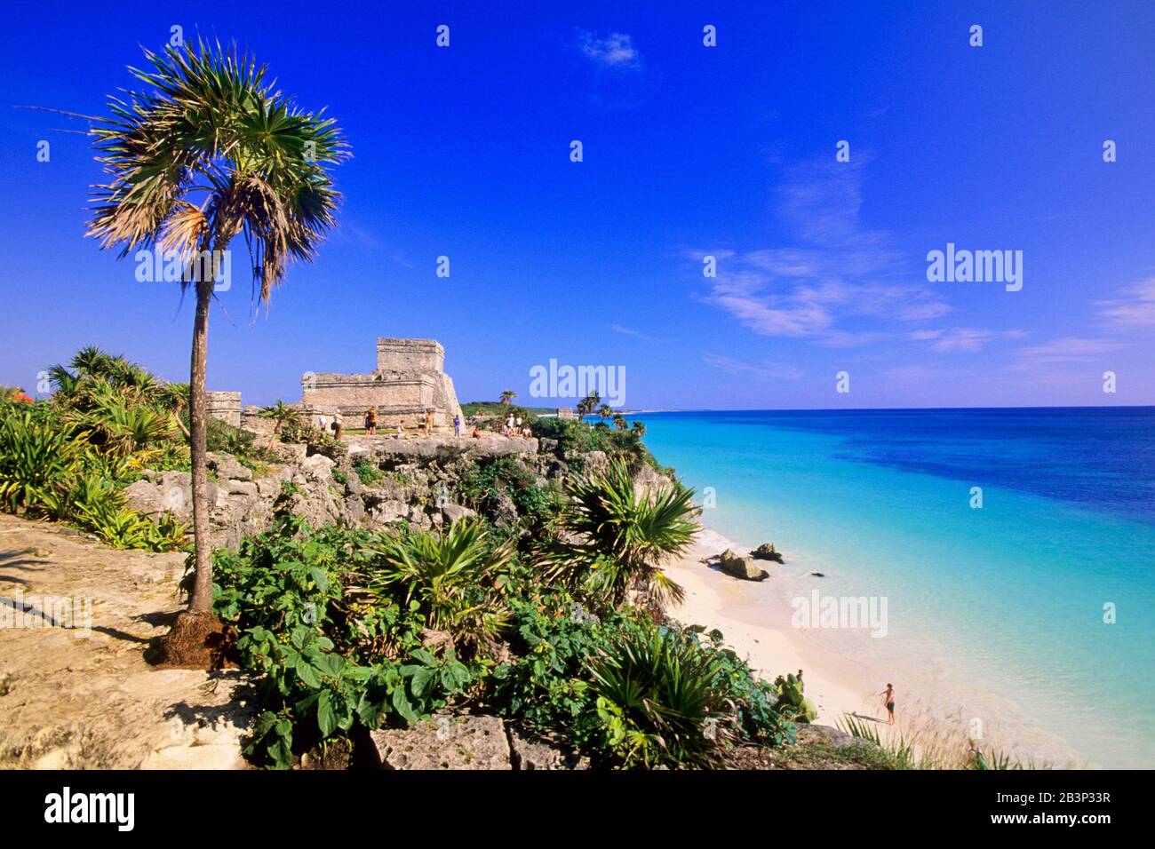 Mexiko - Tulum - Maya Ruinen Stock Photo - Alamy