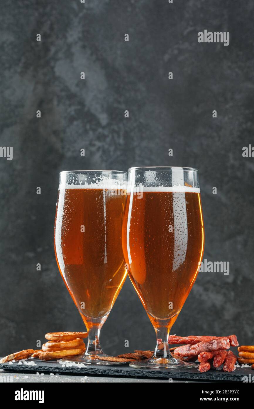 Beer and snacks set hi-res stock photography and images - Alamy