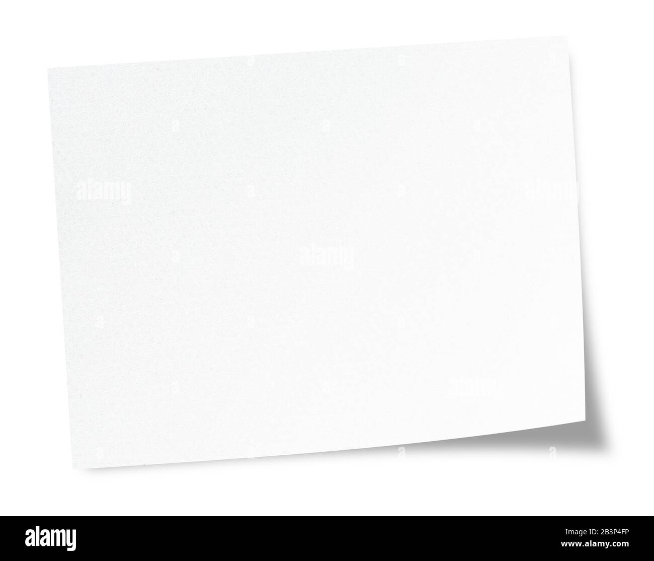 White Paper sheet background - isolated on white Stock Photo - Alamy