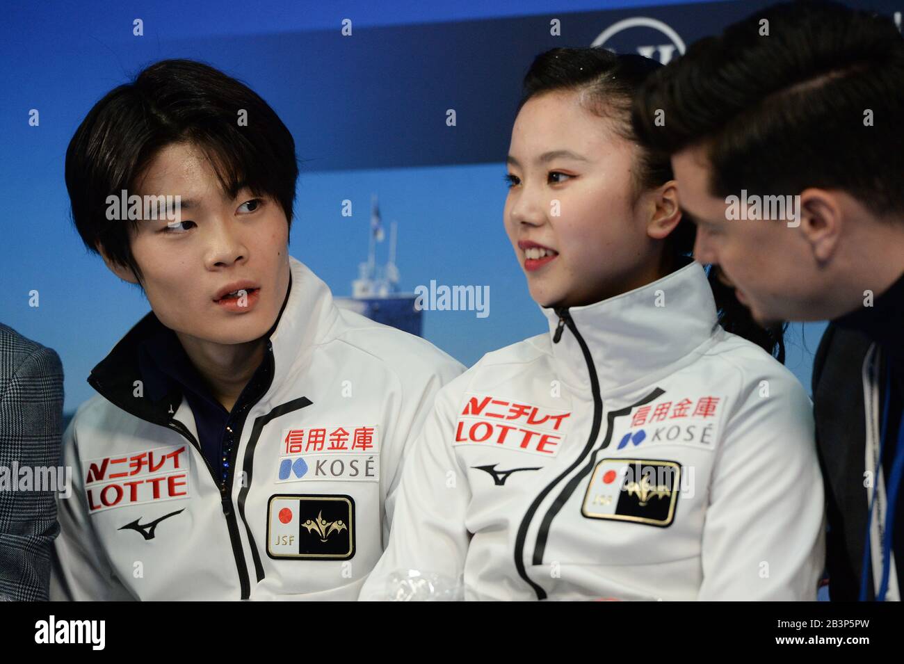 Utana YOSHIDA & Shingo NISHIYAMA from Japan, during Ice Dance Rythm Dance at the ISU World ...