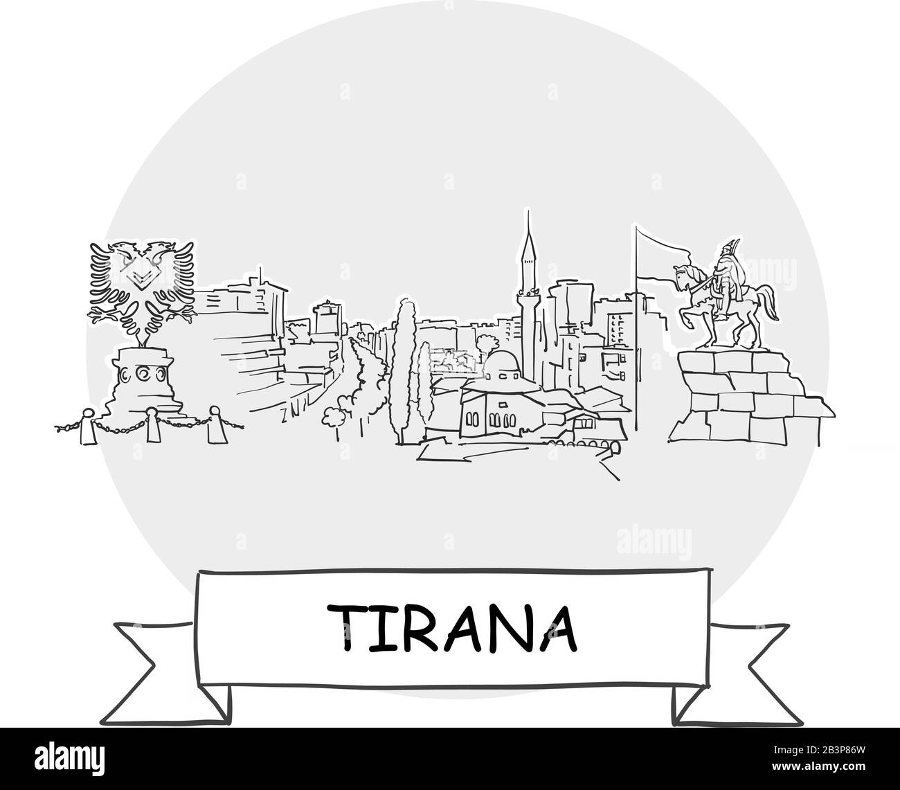 Tirana albania Black and White Stock Photos & Images - Alamy