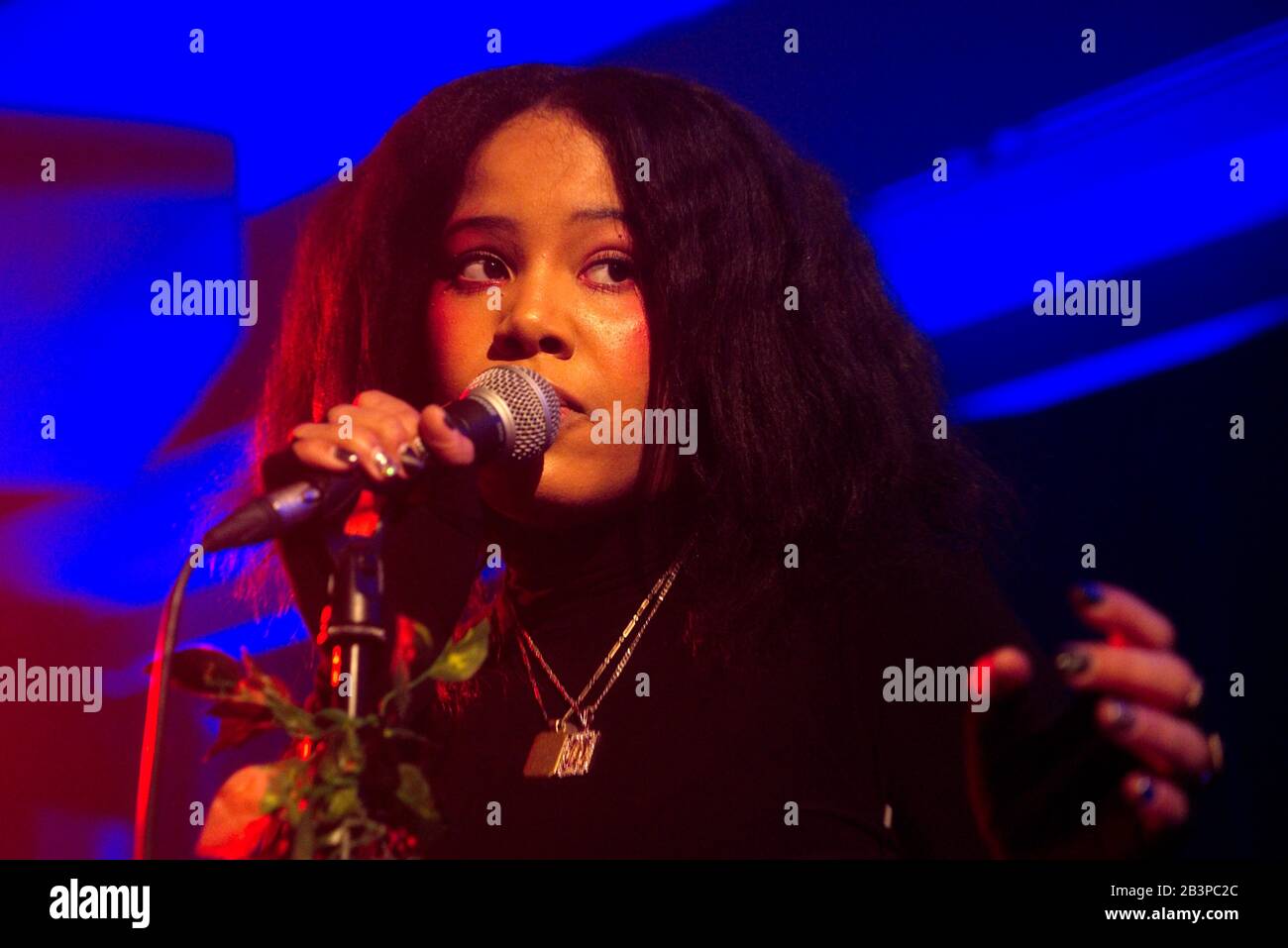 Baby Rose live in the canteen at Berghain. Berlin, March 4, 2020 ...