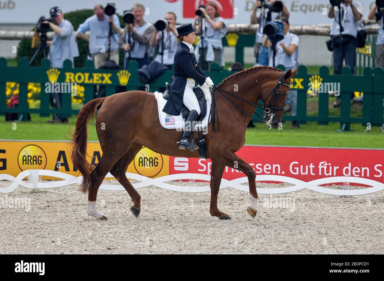 Debbie Mcdonald (USA) riding Brentina - World Equestrian Games, Aachen ...