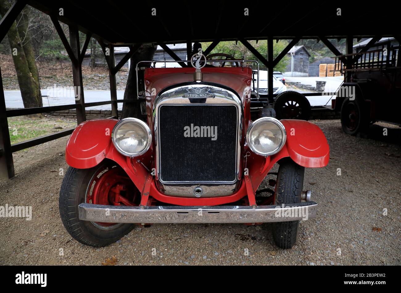 An old fire engine display in Jack Daniel Distillery.Lynchburg ...