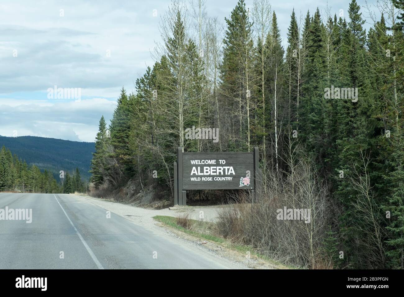 Jasper National Park entranceice in Jasper National Park, Alberta ...