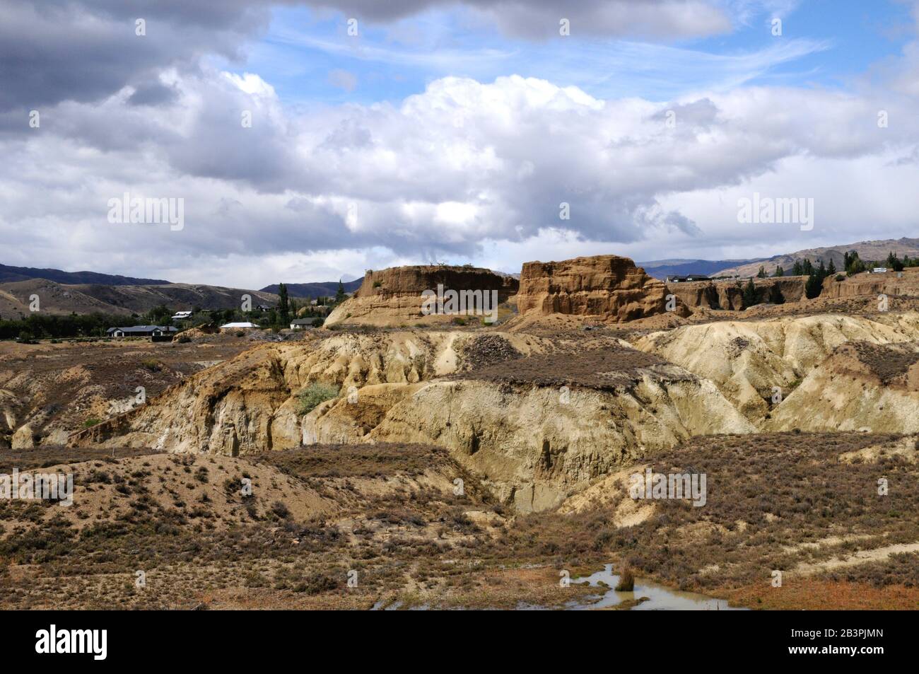 The site of the sluicings at the old gold field at Bannockburn in ...
