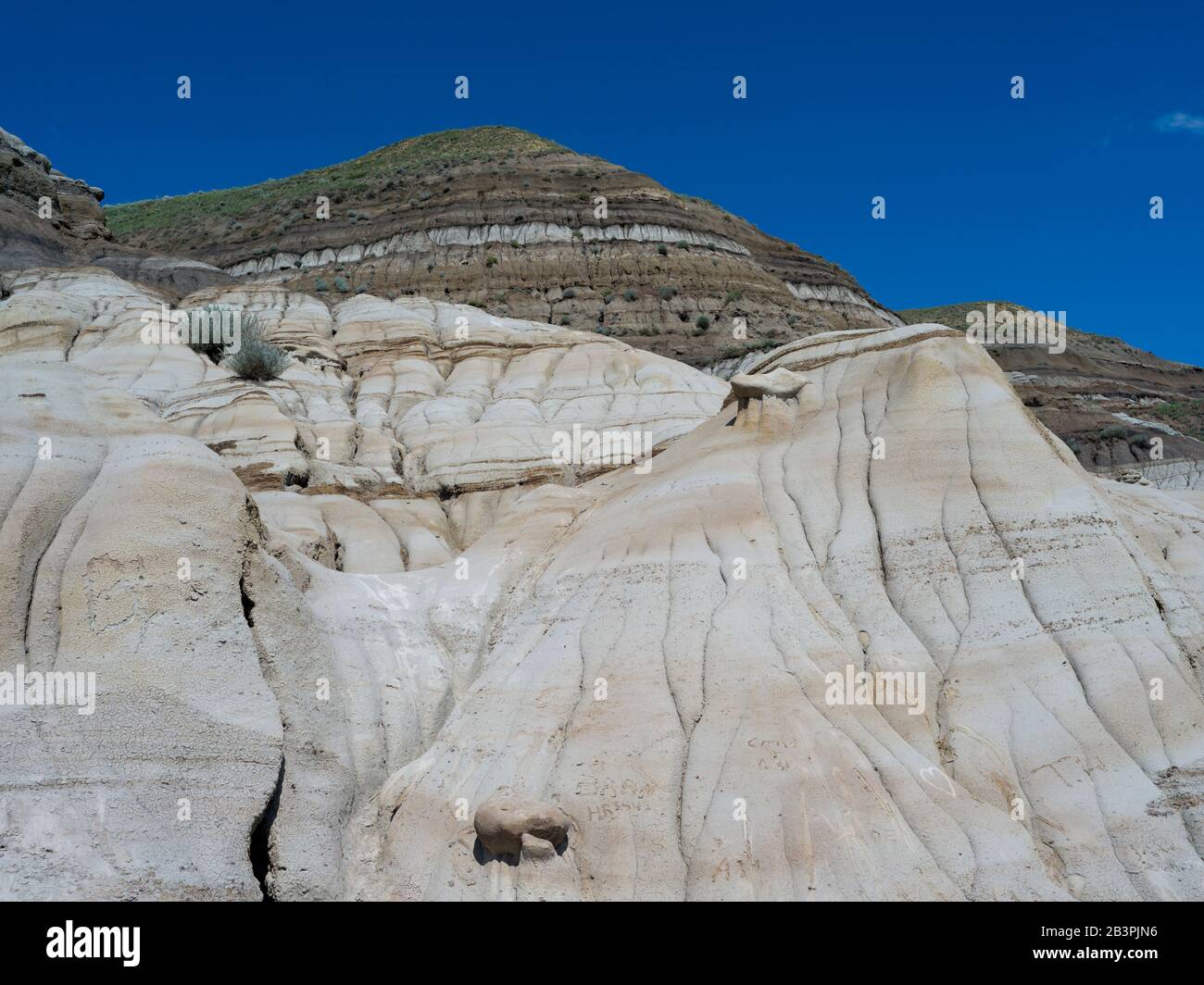Rock formations, East Coulee, Drumheller, Red Deer River, Alberta ...