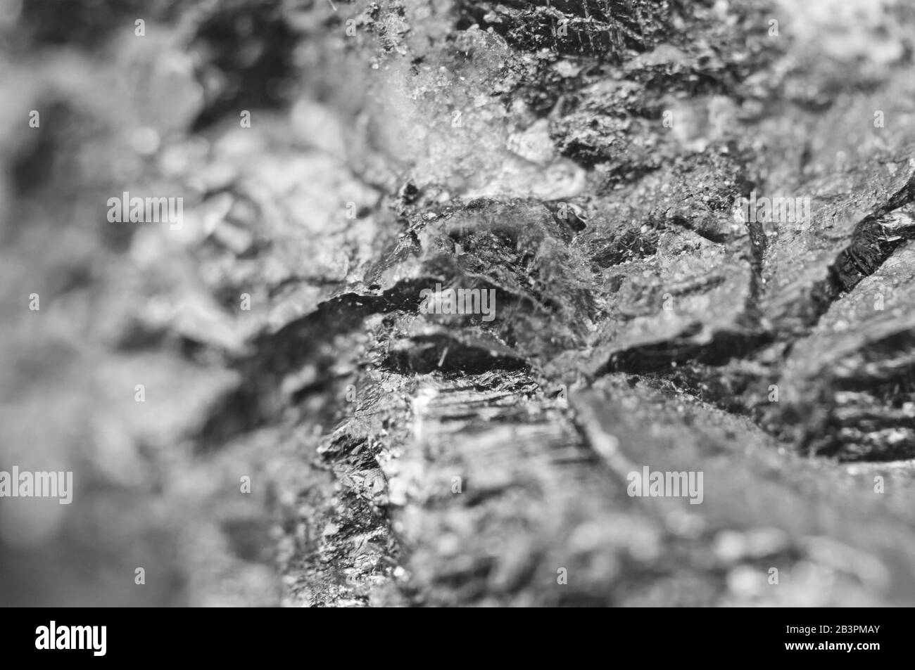 Nugget. Macro. Beautiful fantastic abstract background. Black-and-white ...
