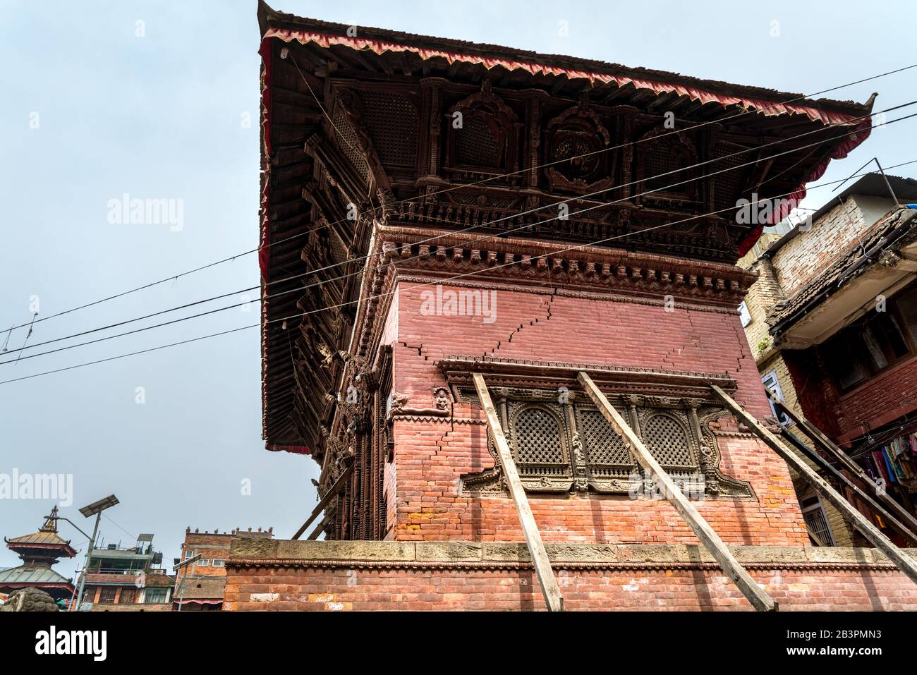 Mahadev Parvati Temple at Durbar Square in Kathmandu, Nepal Stock Photo ...