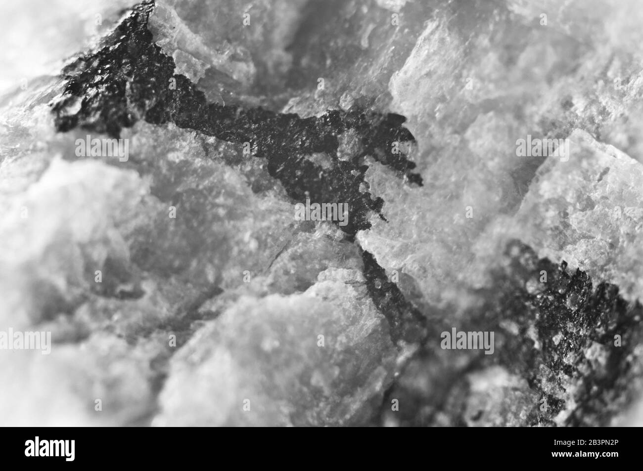 Nugget. Macro. Beautiful fantastic abstract background. Black-and-white ...