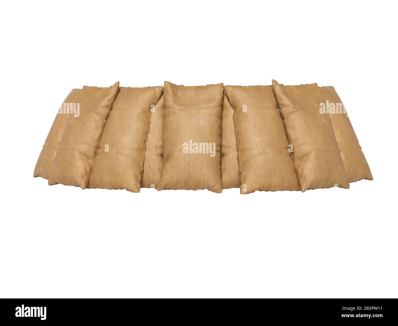 3d rendering of group full bag on white background no shadow Stock ...