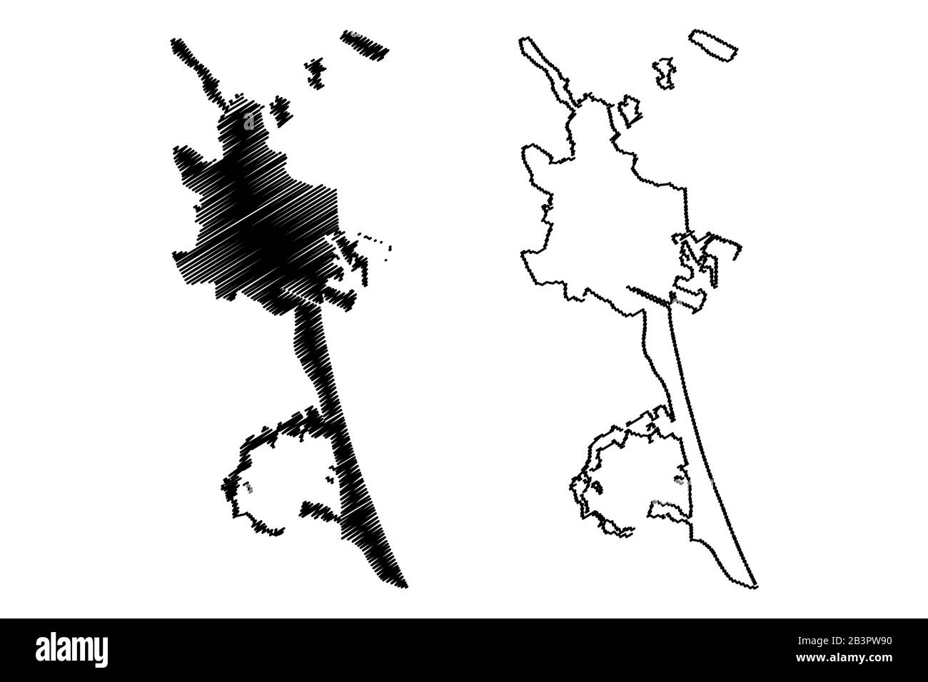 Valencia county map Black and White Stock Photos & Images - Alamy