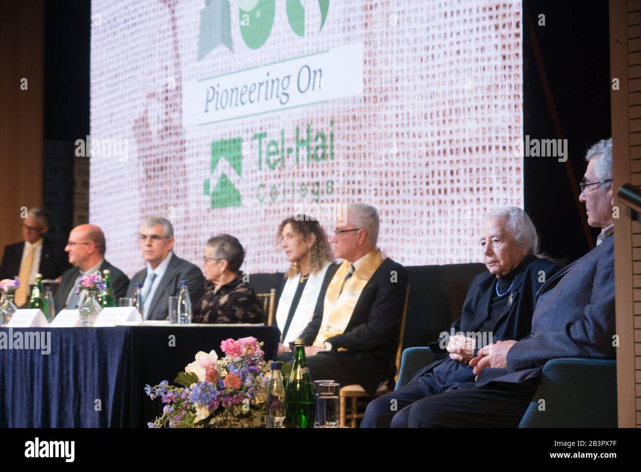 A ceremony in the Tel-Hai academic college, honoring Rachel Rabin (A ...