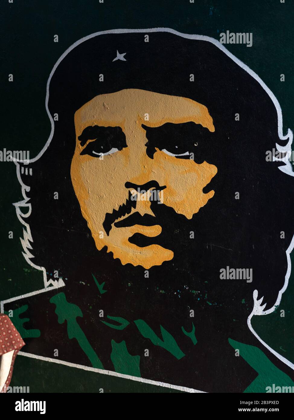 Close-up of painting of Che Guevara, Havana, Cuba Stock Photo - Alamy