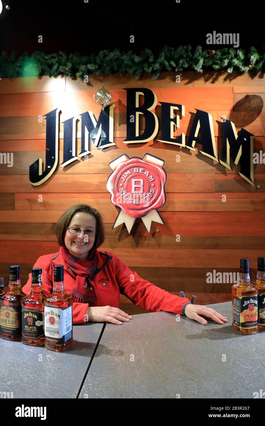 Female tour guide for guided tour of Jim Beam American Stillhouse and ...
