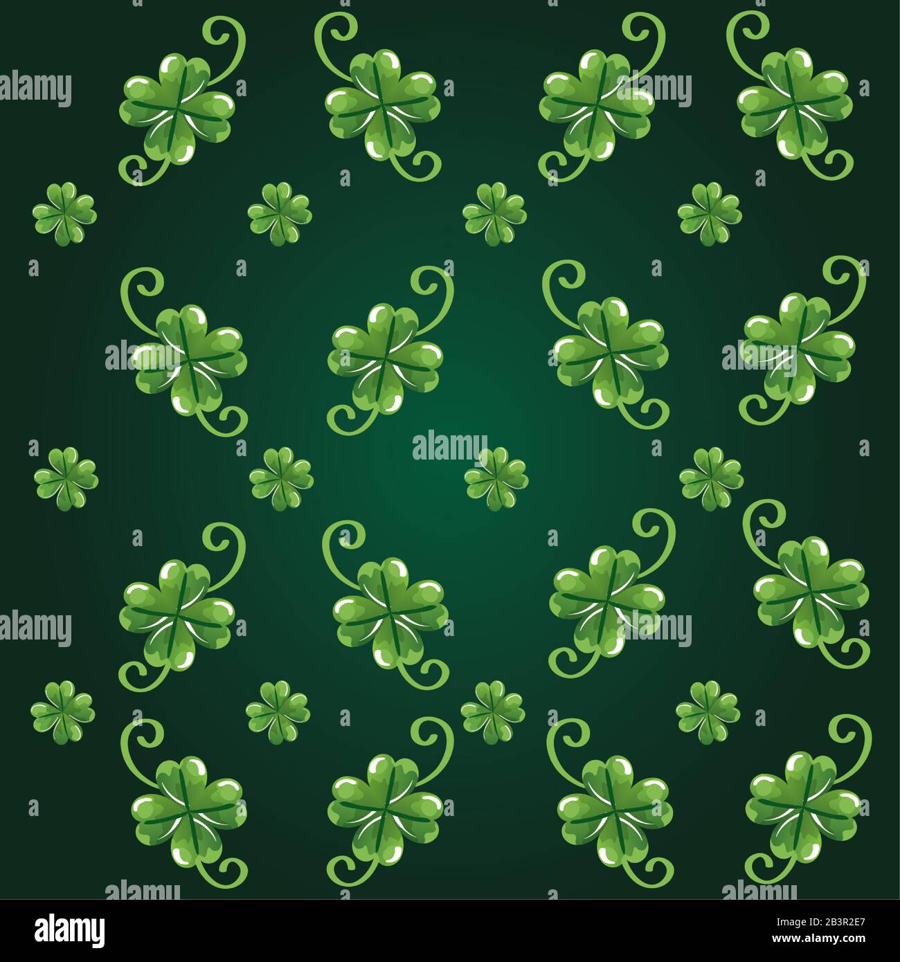 background clovers of four leafs Stock Vector Image & Art - Alamy