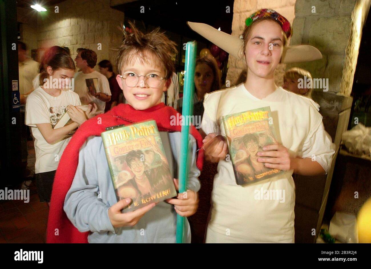 Austin, Texas USA, July 8 2000: Brother (l) dressed as Harry Potter and ...