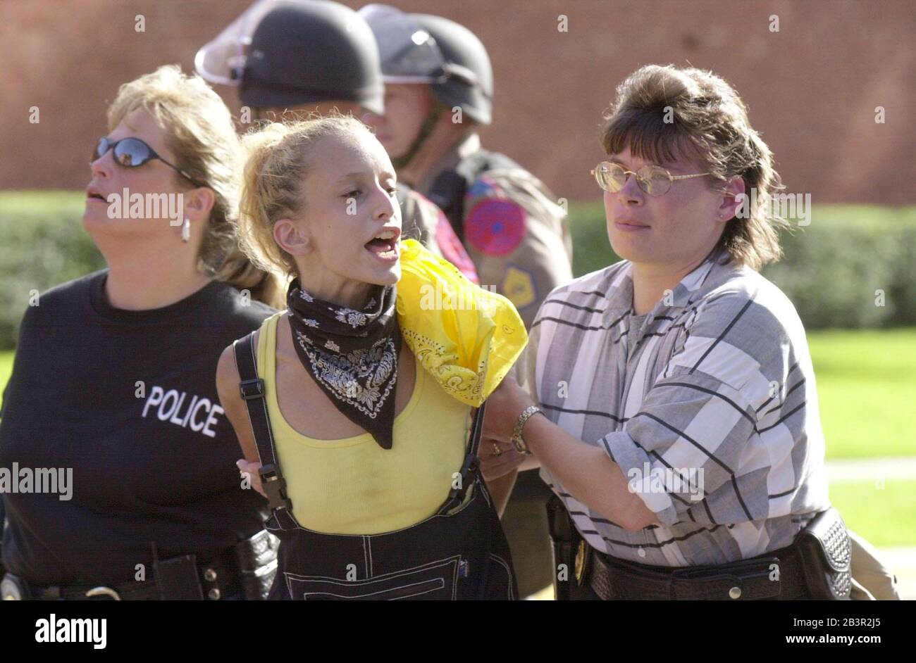 Huntsville, Texas USA, 22 JUNE 2000: Scene outside the Walls Unit of ...