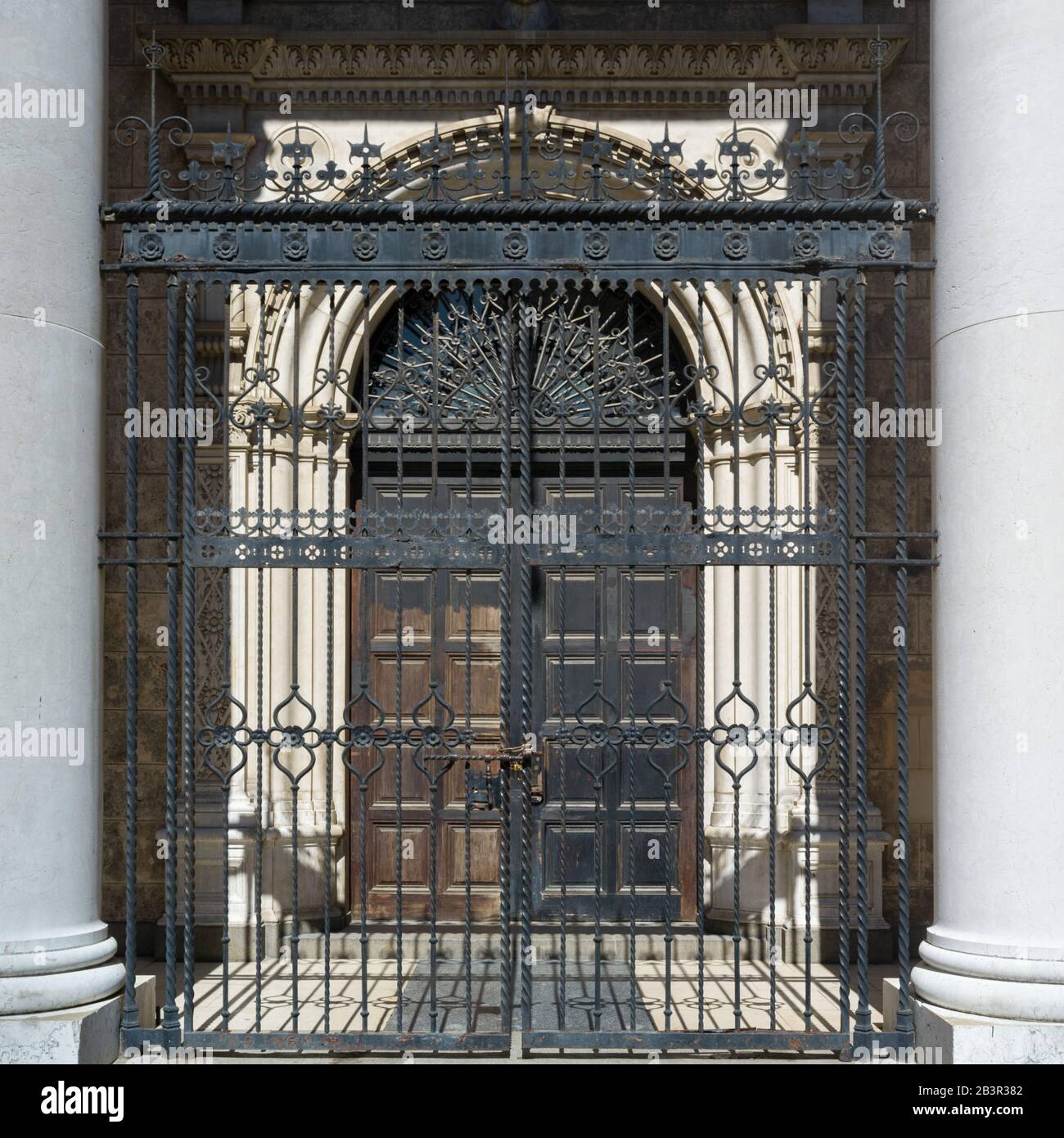 Wrought iron gate of a building, Havana, Cuba Stock Photo - Alamy