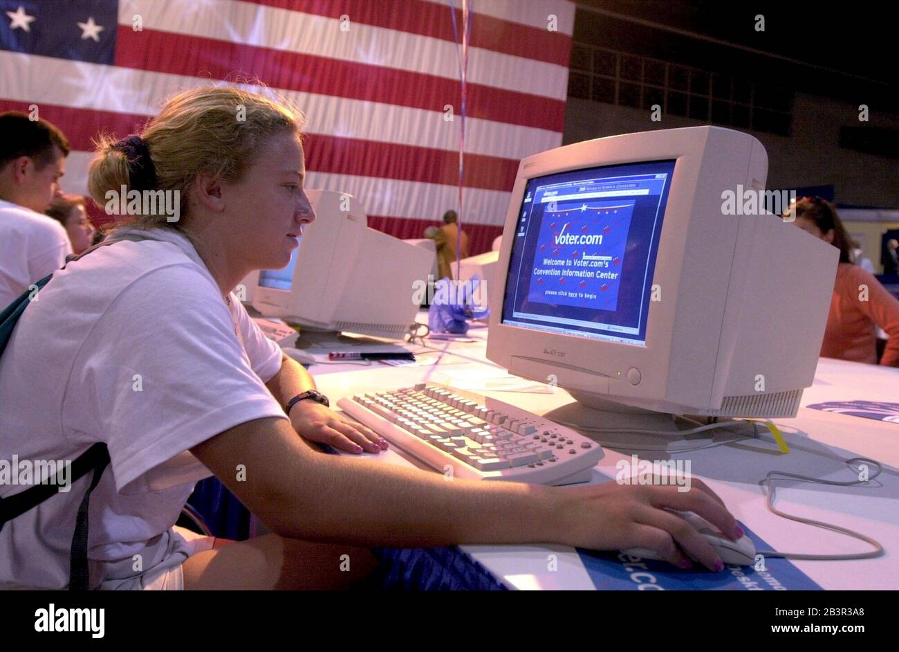 Philadelphia, Pennsylvania USA, 02AUG00: On Day Three of the Republican ...