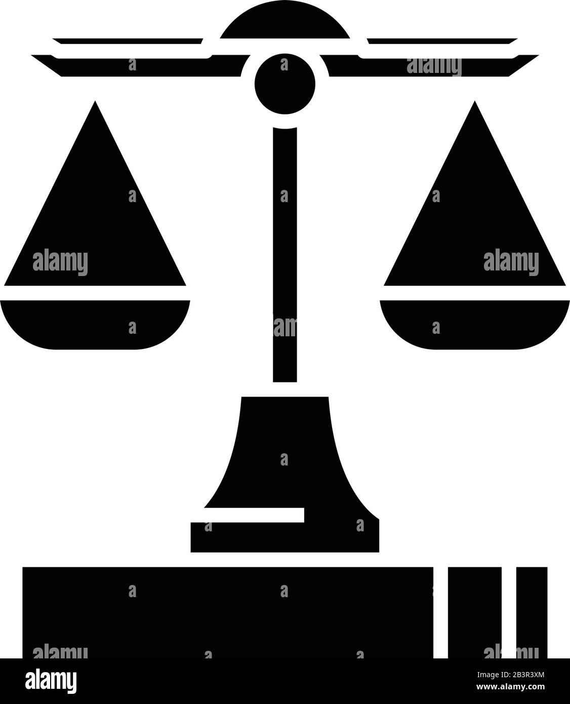 Set of scales black icon, concept illustration, vector flat symbol ...
