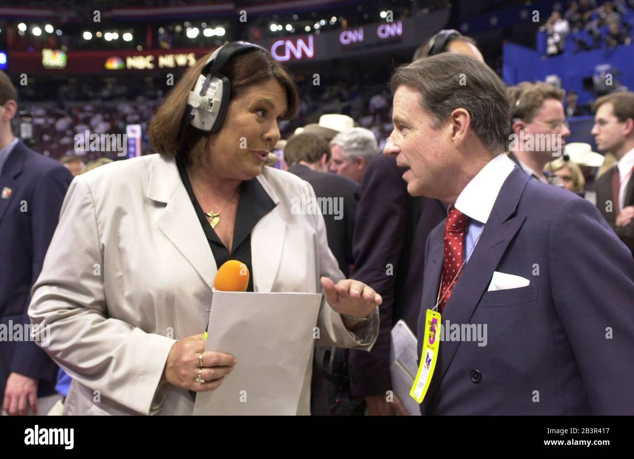 Philadelphia, Pennsylvania USA, 03AUG2000: Candy Crowley of CNN ...