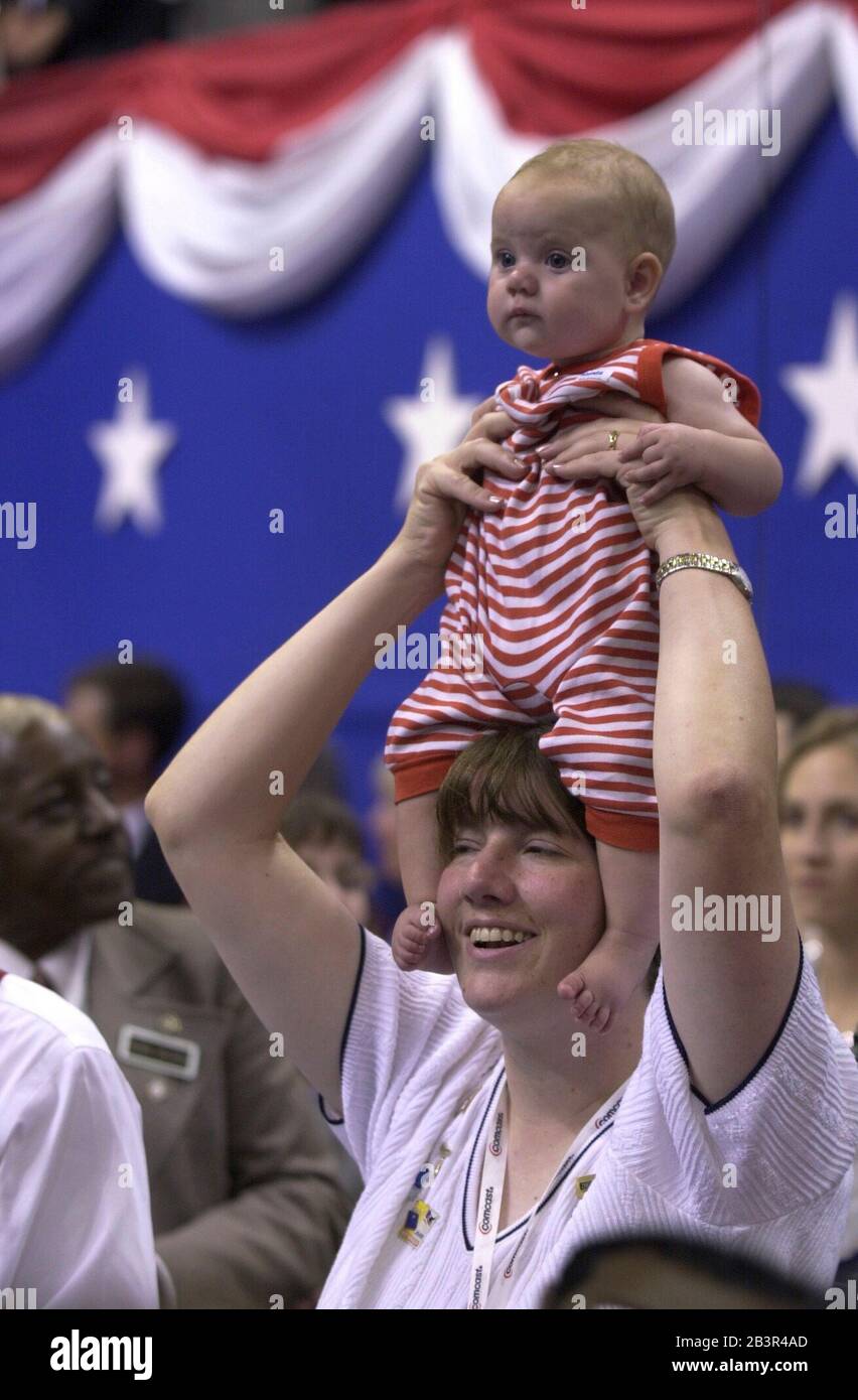 Philadelphia, Pennsylvania, 02AUG2000: Dawn Latimer and her daughter ...
