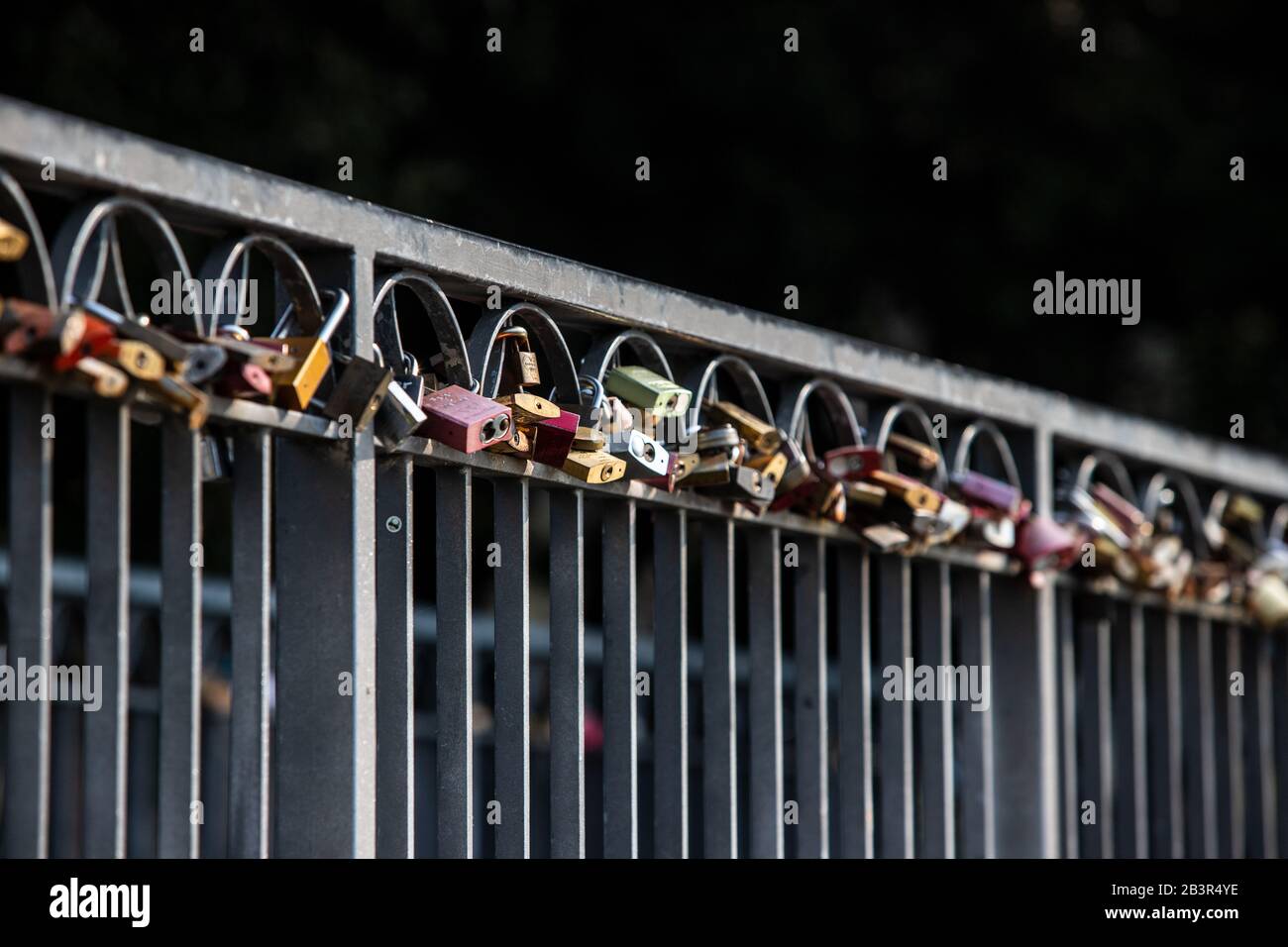 Detail love locks bridge hi-res stock photography and images - Alamy