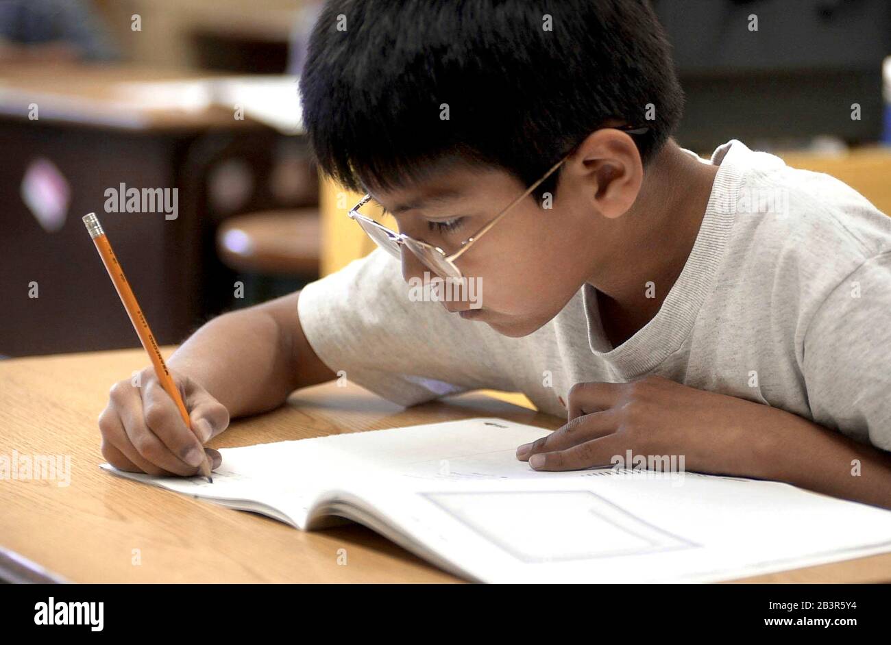 Students Taking Reading Tests Elementary