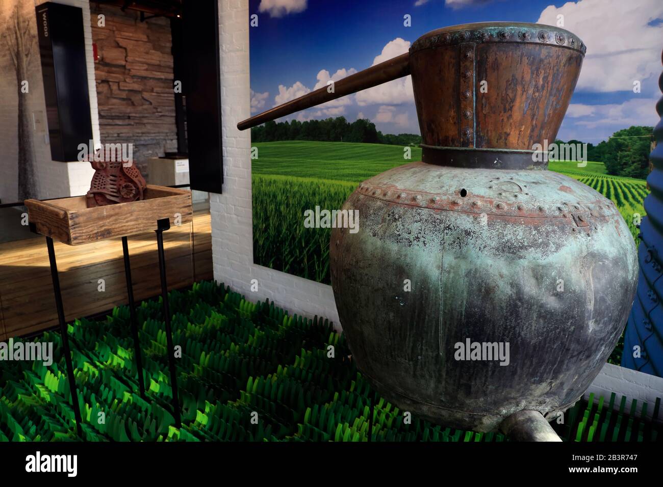 Old copper still display at the Spirit of Kentucky, the exhibition of ...