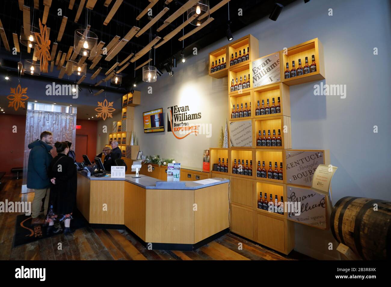 The reception of Evan Williams Bourbon Experience distillery and ...
