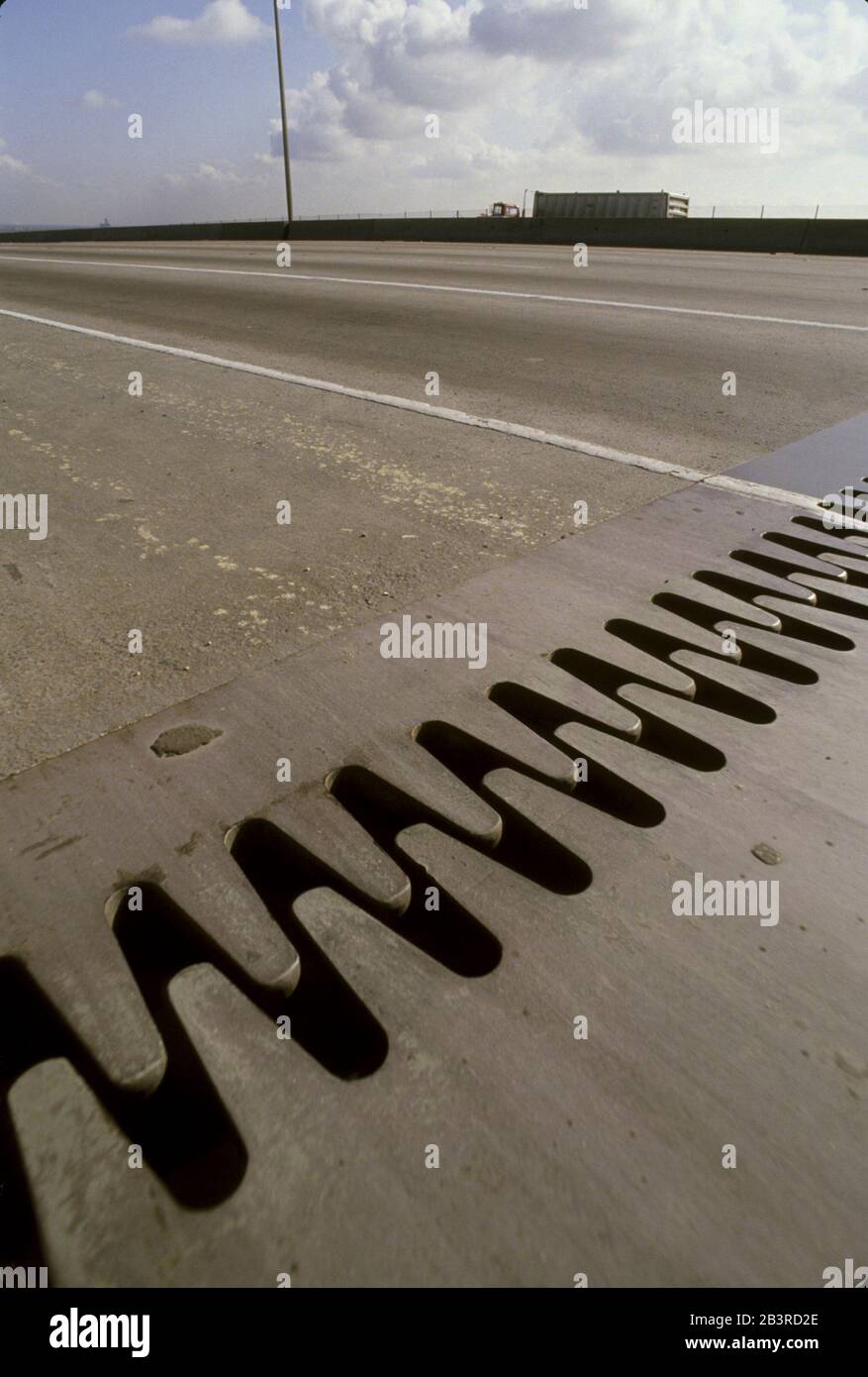 Houston, Texas USA: Expansion joint on Interstate 610 bridge. ©Bob ...