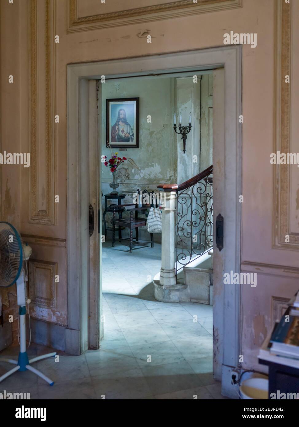 Interiors of a house, Havana, Cuba Stock Photo - Alamy