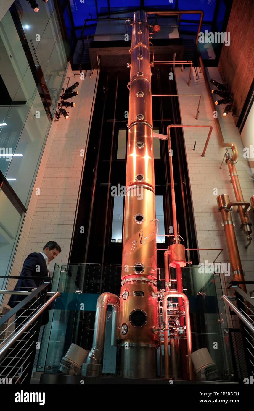 A 44' tall and 4700 lb Copper Column still in Old Forester Distilling ...