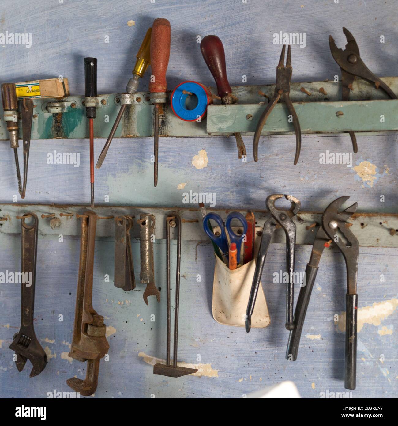 Tools mounted on a wall, Havana, Cuba Stock Photo - Alamy