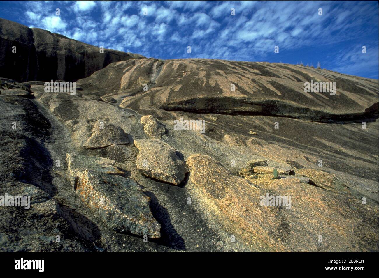 Enchanted Rock State Park, Texas USA: Slope leading to the summit of ...