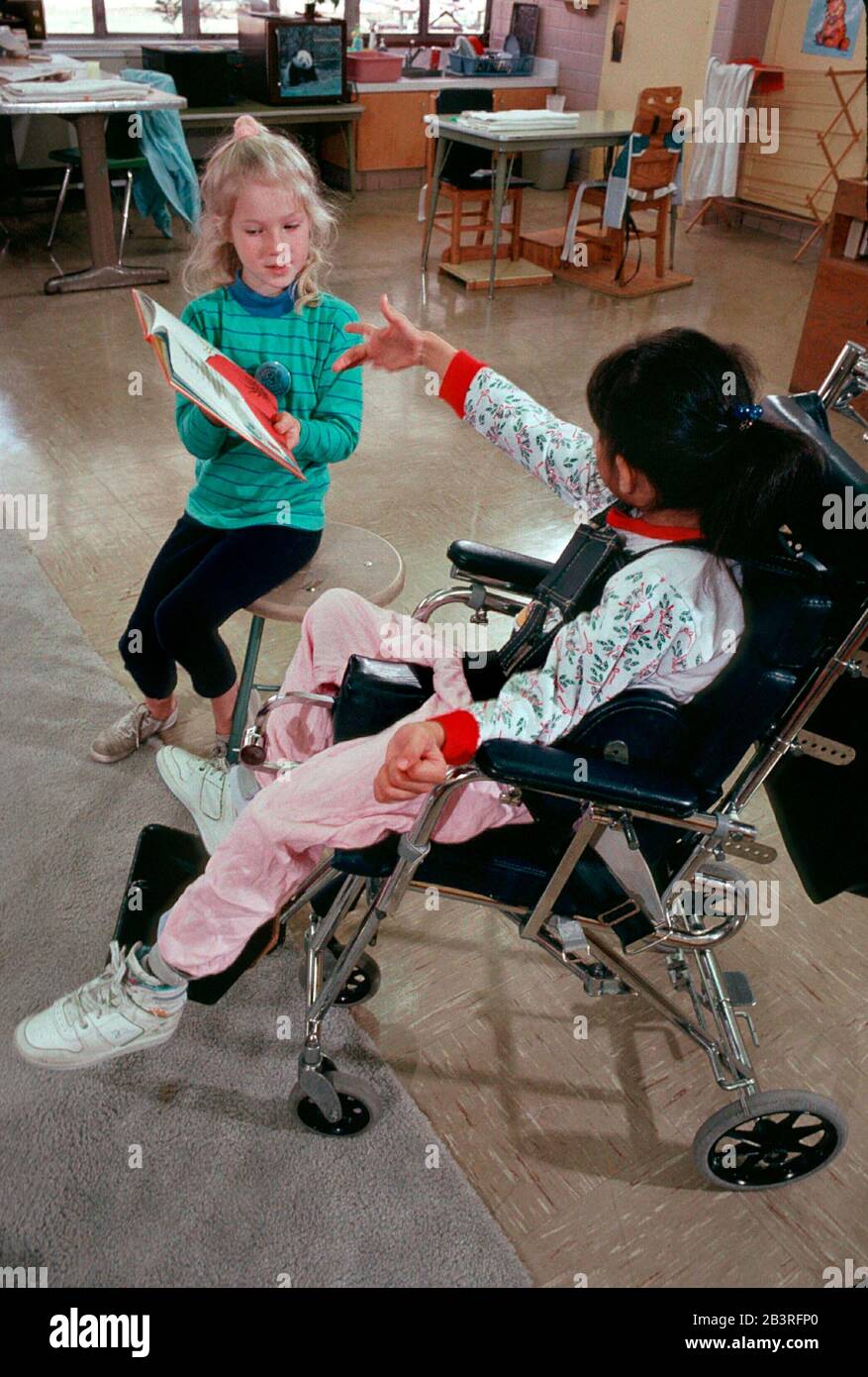 Cerebral palsy child and friends hi-res stock photography and images ...