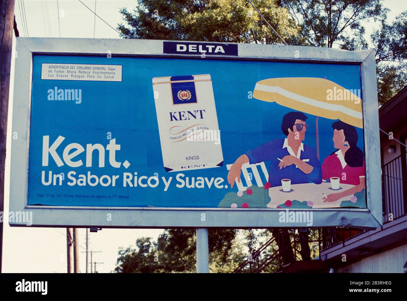 San Antonio, Texas USA: Billboard advertisement for Kent cigarettes ...