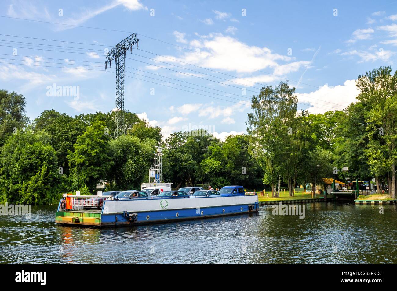 Ferry in Caputh, Havel, Germany Stock Photo - Alamy