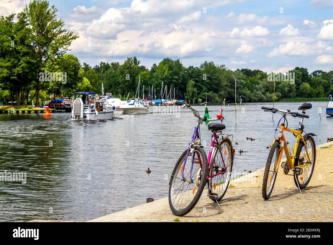Ferry in Caputh, Havel, Germany Stock Photo - Alamy