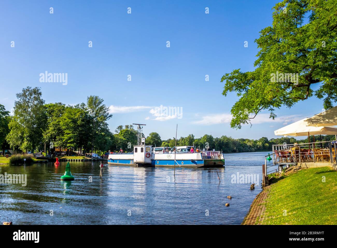 Ferry in Caputh, Havel, Germany Stock Photo - Alamy