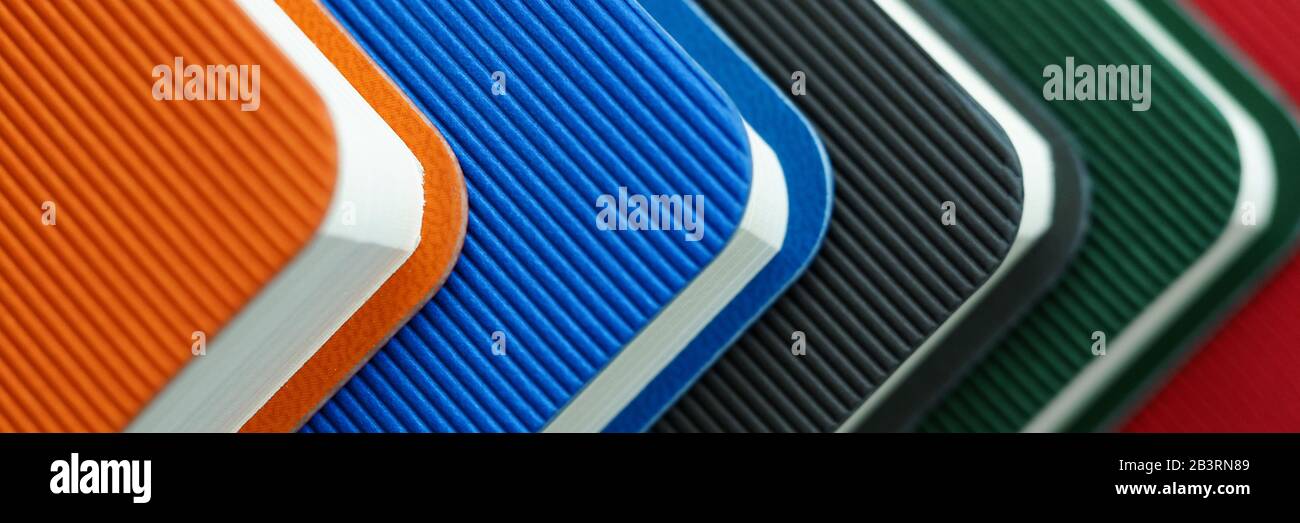 Corrugated cardboard diary palette, management Stock Photo - Alamy