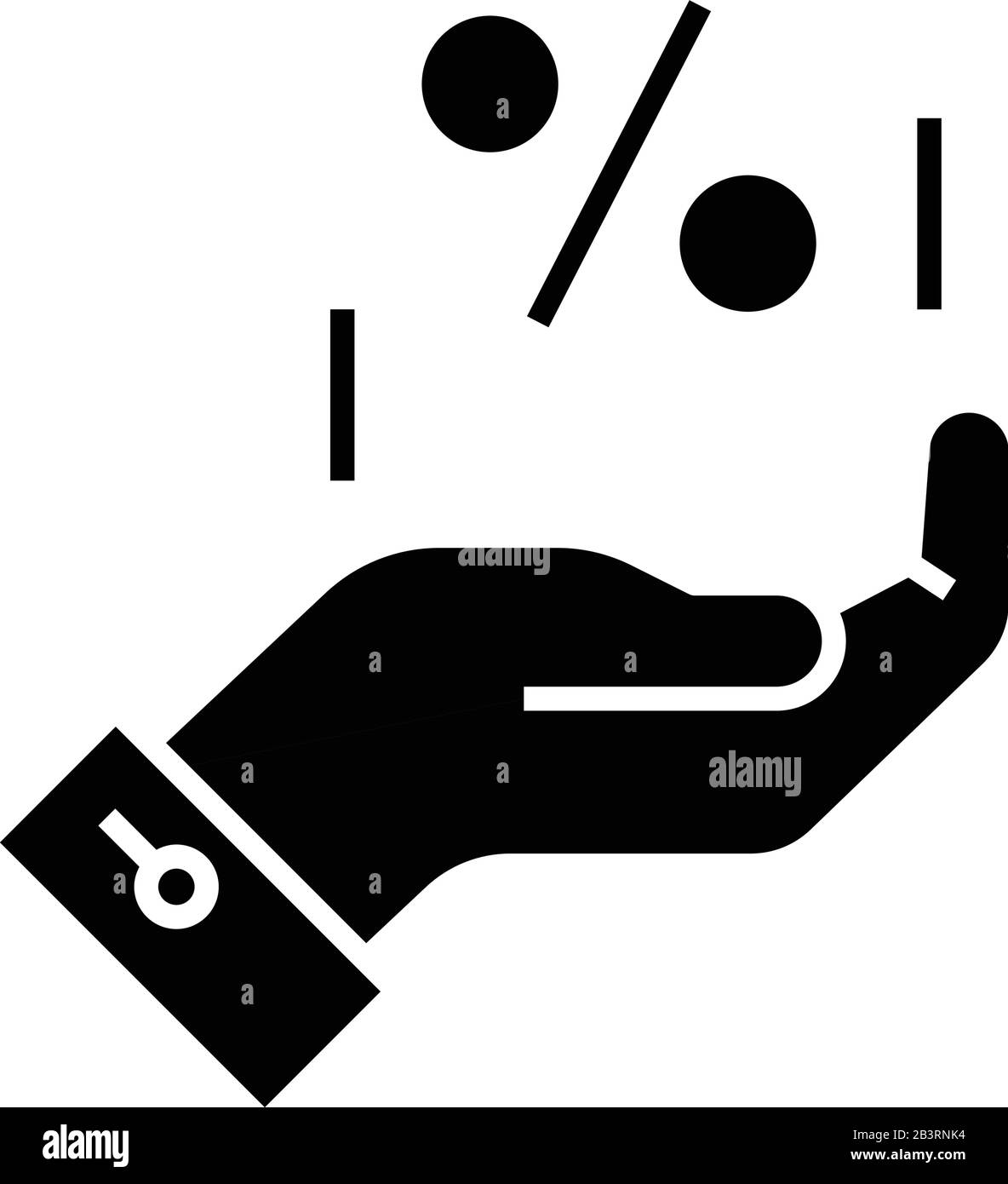 Sales management black icon, concept illustration, vector flat symbol ...