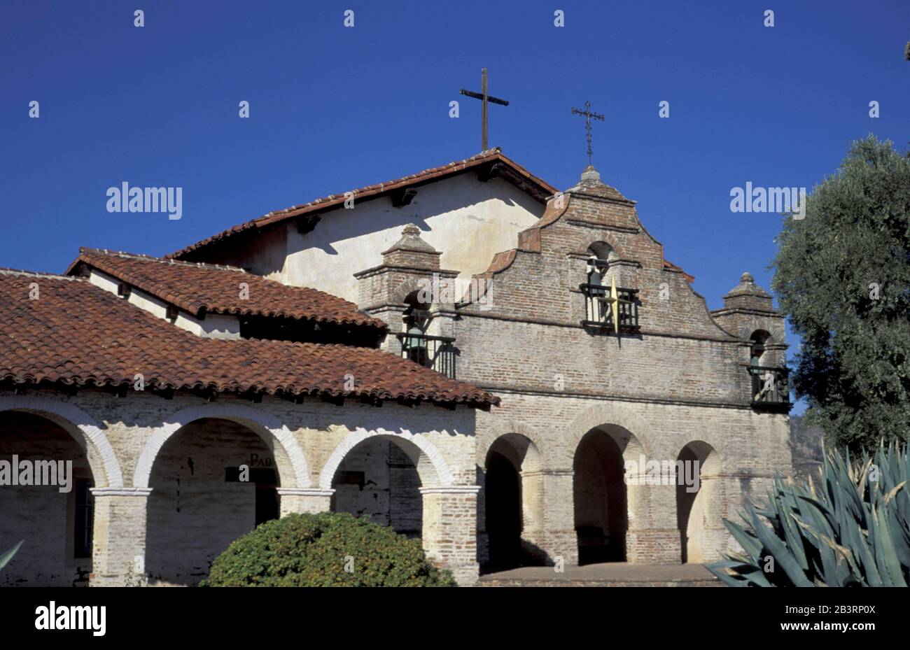 Jolon California USA, circa 1991: San Antonio de Padua mission, founded ...